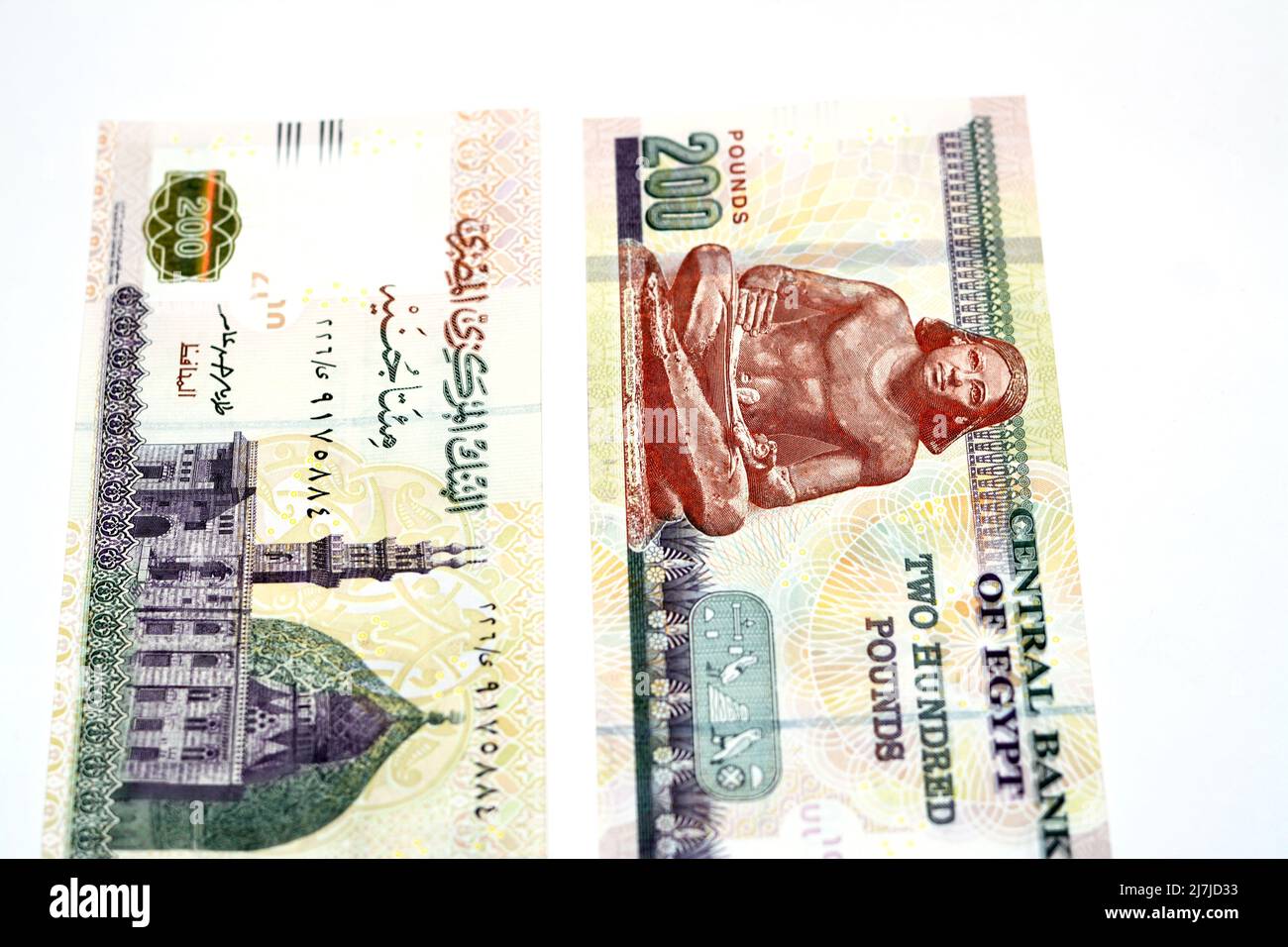 Background of 200 LE two hundred Egyptian pounds money banknotes series ...