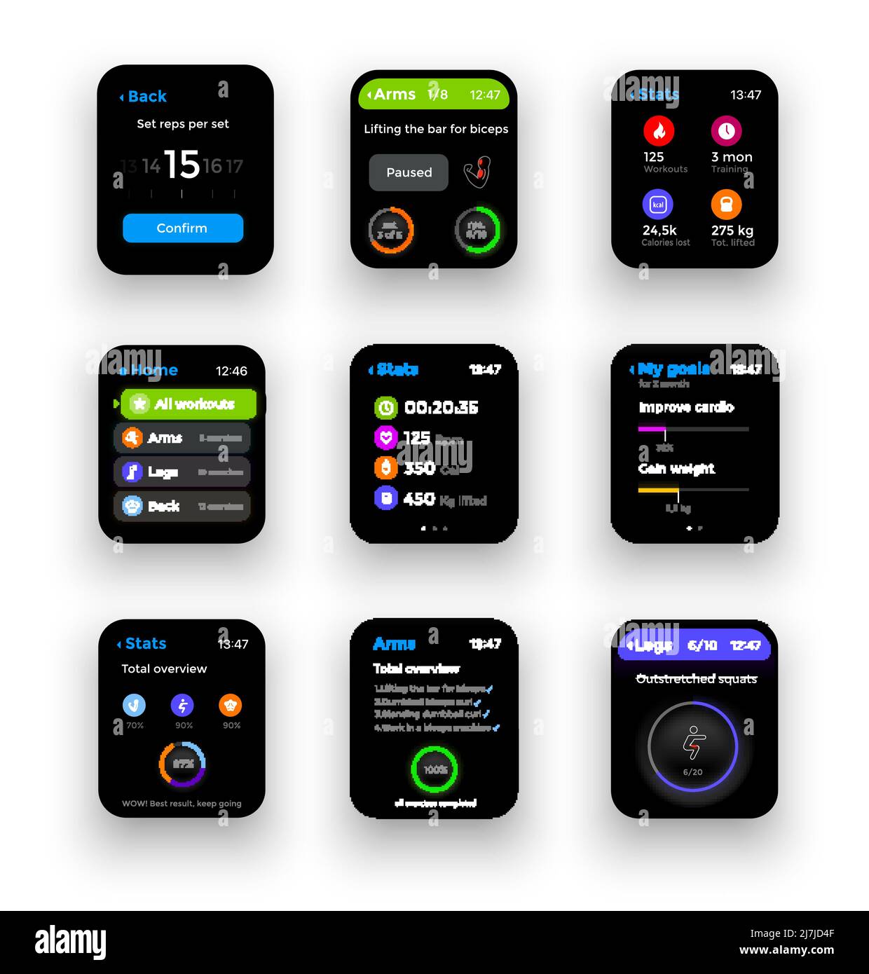 Fitbit running Stock Vector Images - Alamy