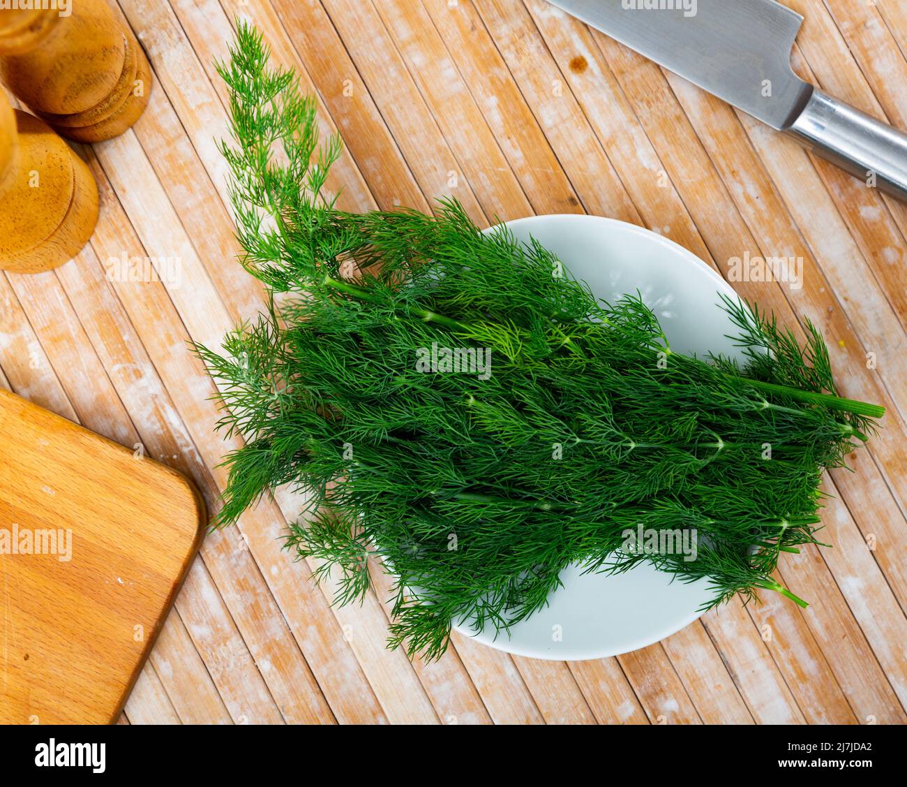 Fresh dill grass Stock Photo - Alamy