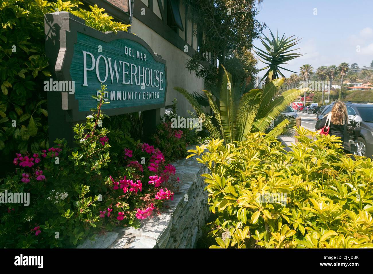 May 8, 2022, Del Mar, California, USA: A sign indicates the location of ...