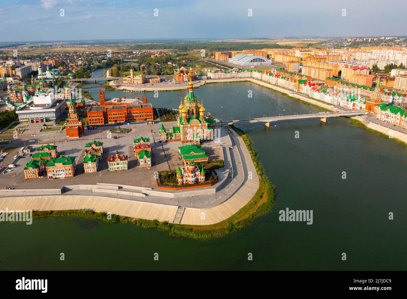 Aerial view of the center city of Yoshkar Ola Stock Photo - Alamy