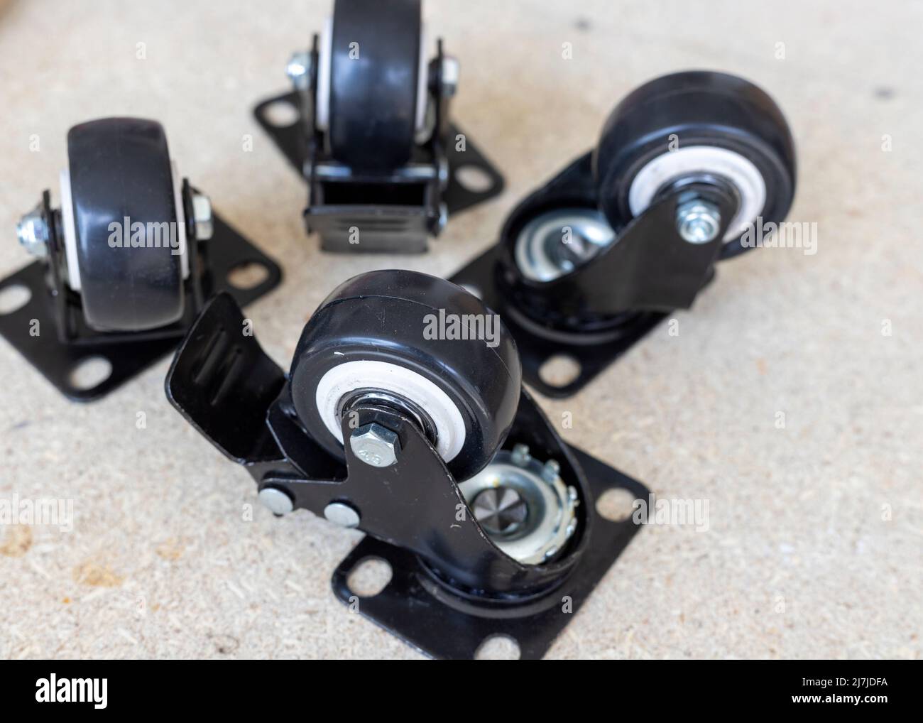 Wheel for chairs and tables Stock Photo - Alamy