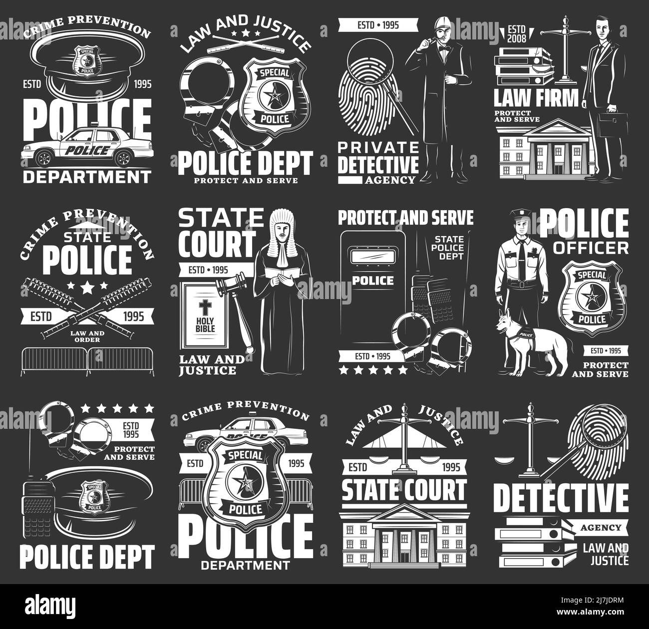 Detective agency logo hi-res stock photography and images - Alamy