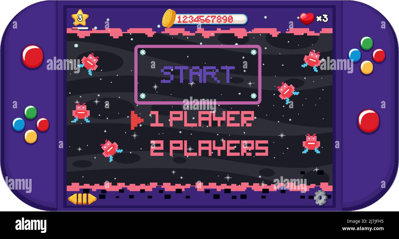 Handheld game console isolated illustration Stock Vector Image & Art ...