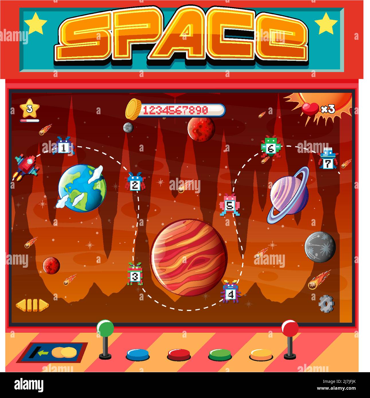 Retro gaming clipart hi-res stock photography and images - Alamy