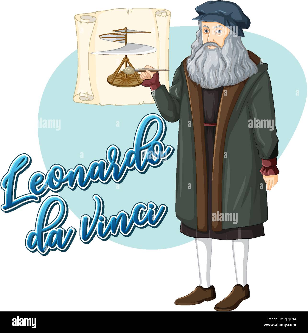Leonardo Da Vinci Cartoon