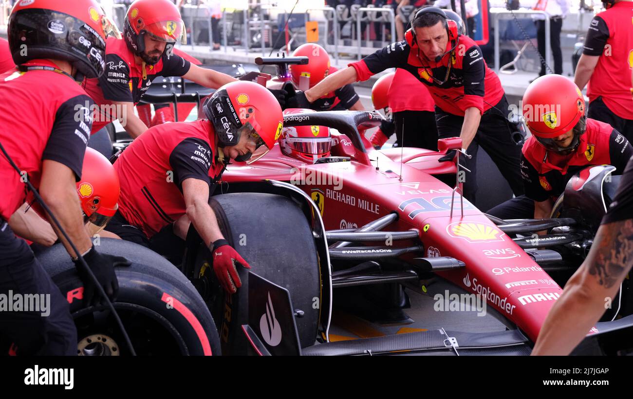 May 6th, 2022: Charles Leclerc, Team Ferrari driver #16 during the ...