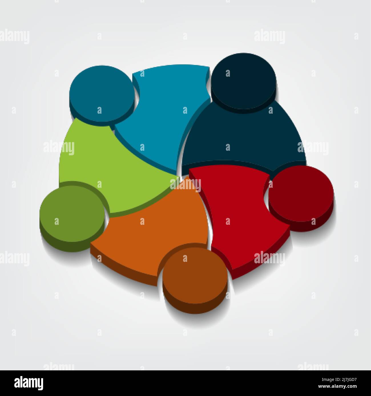 Happiness in teamwork Stock Vector Images - Alamy