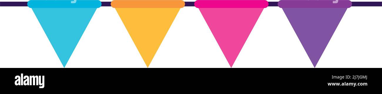 Hanging triangles Stock Vector Images - Alamy