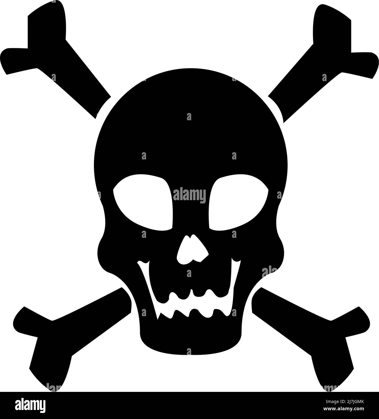 danger skull signal Stock Vector Image & Art - Alamy