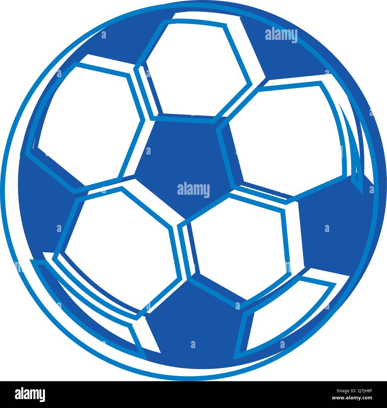 blue balloon soccer sport Stock Vector Image & Art - Alamy