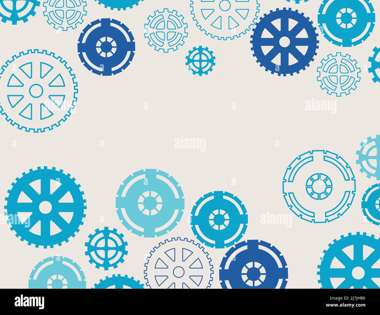 blue gears cogs machinery Stock Vector Image & Art - Alamy