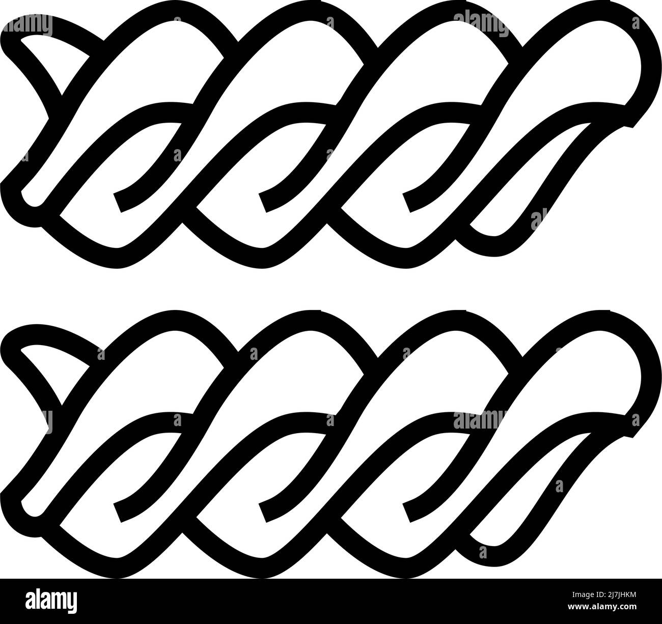 Fusilli pasta pasta Black and White Stock Photos & Images - Alamy