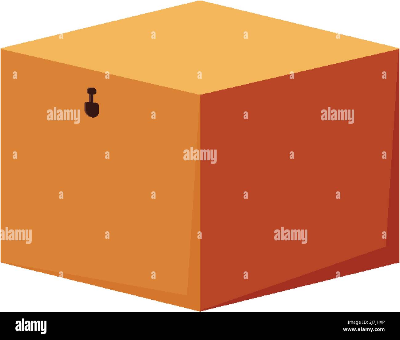 Isolated storage box in cartoon design illustration Stock Vector Image ...