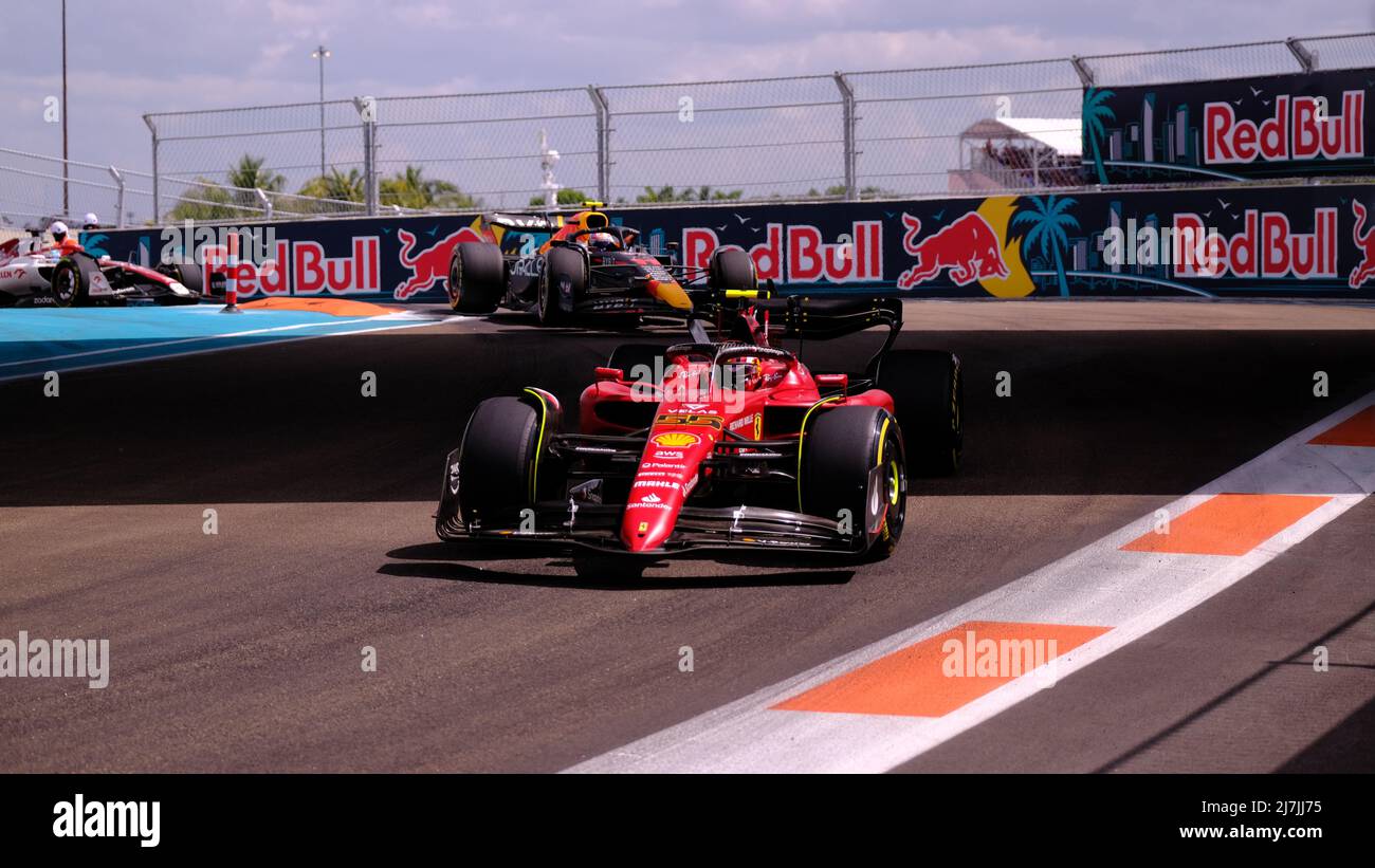 May 8th, 2022: Carlos Sainz, Team Ferrari driver #55 during the Formula ...