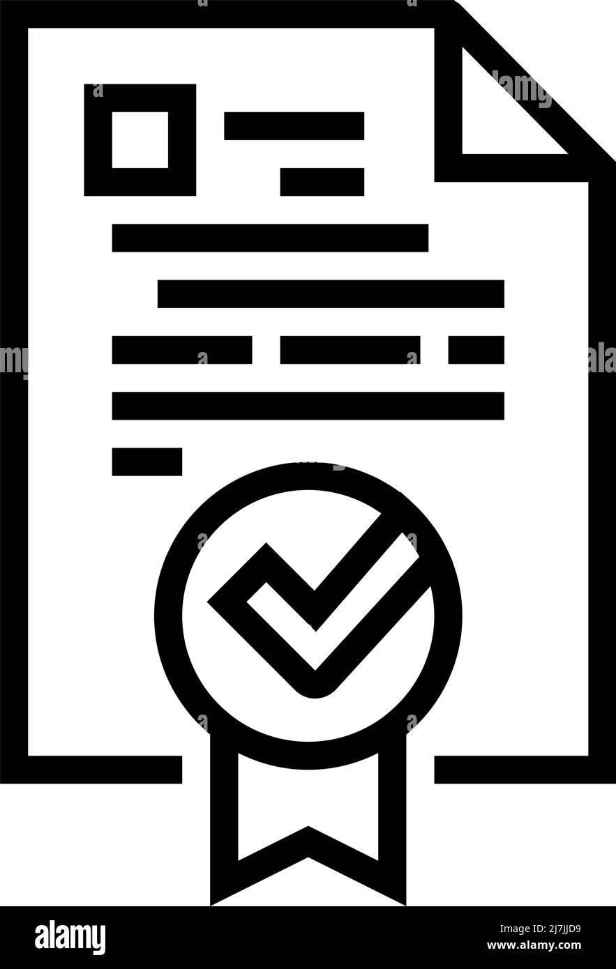 document quality line icon vector illustration Stock Vector Image & Art ...