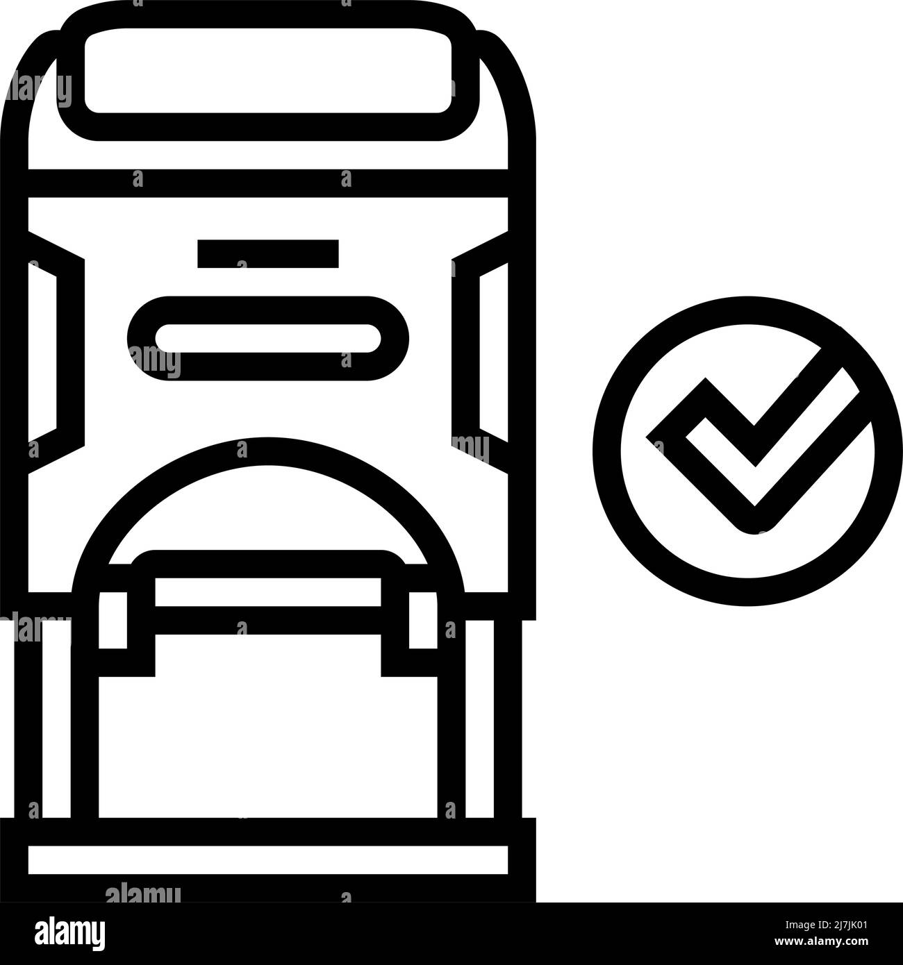 stamp quality line icon vector illustration Stock Vector Image & Art ...