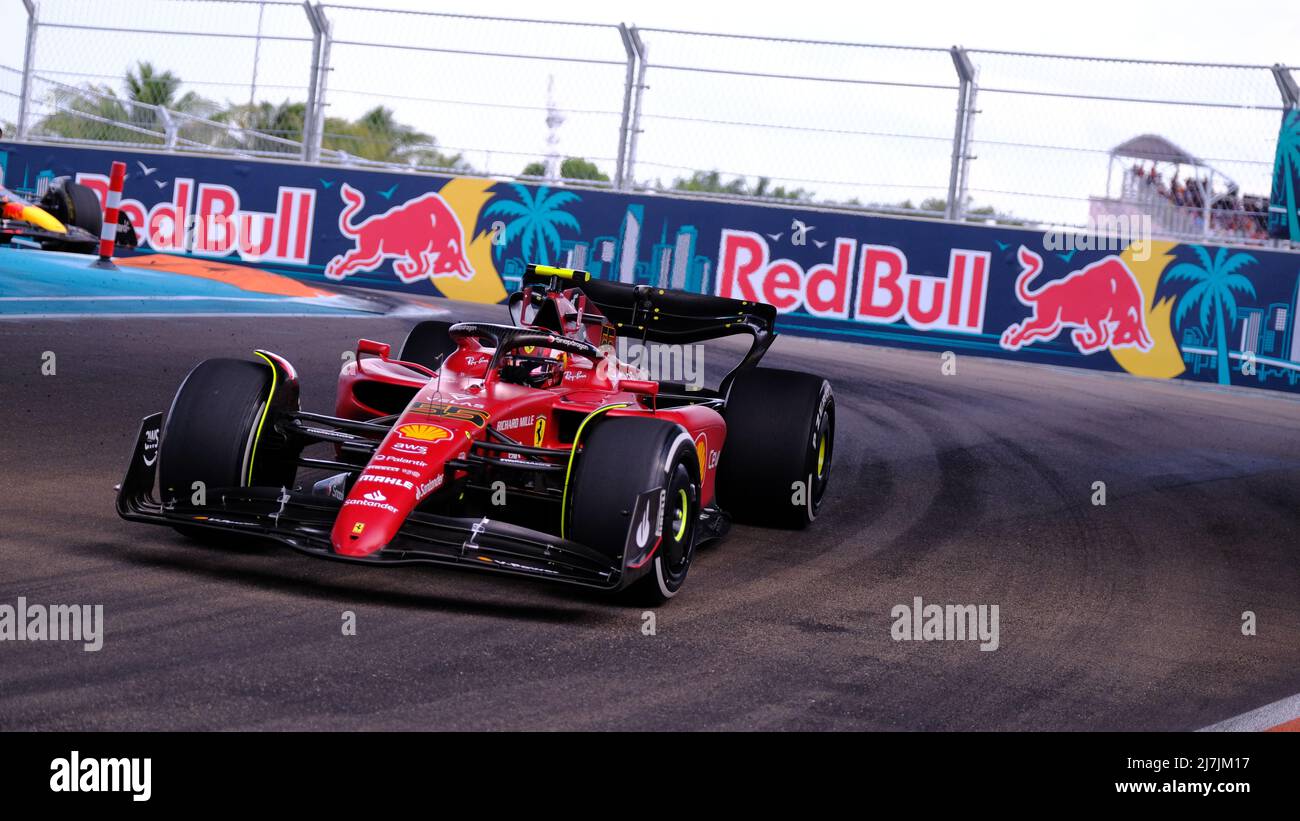 May 8th, 2022: Carlos Sainz, Team Ferrari driver #55 during the Formula ...