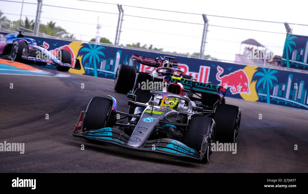 May 8th, 2022: Lewis Hamilton, Mercedes-AMG Petronas F1 Team driver #44 during the Formula 1 ...