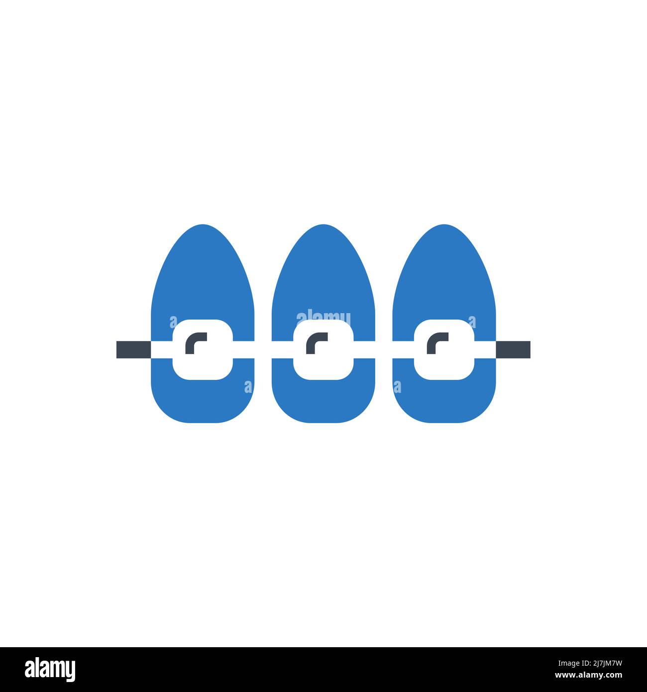 Braces Glyph Related Vector Icon. Braces sign. Isolated on White ...