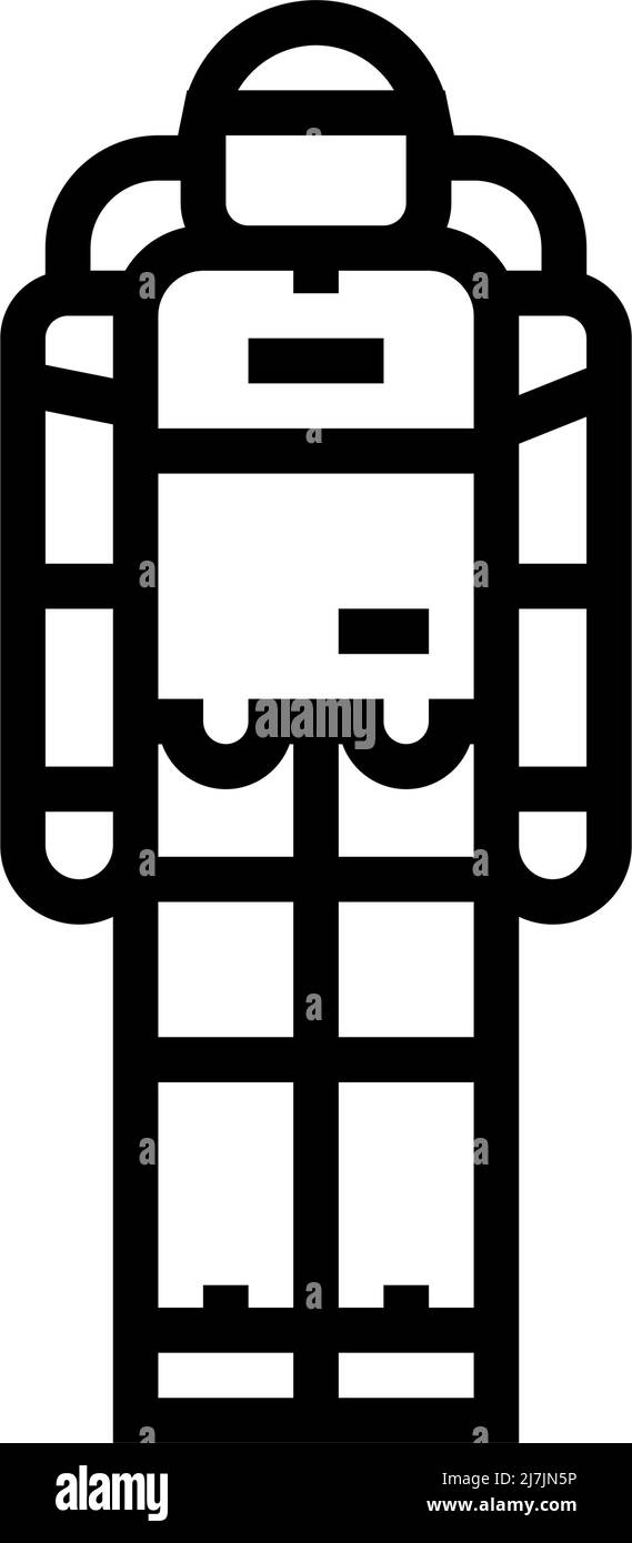 science robot line icon vector illustration Stock Vector Image & Art ...