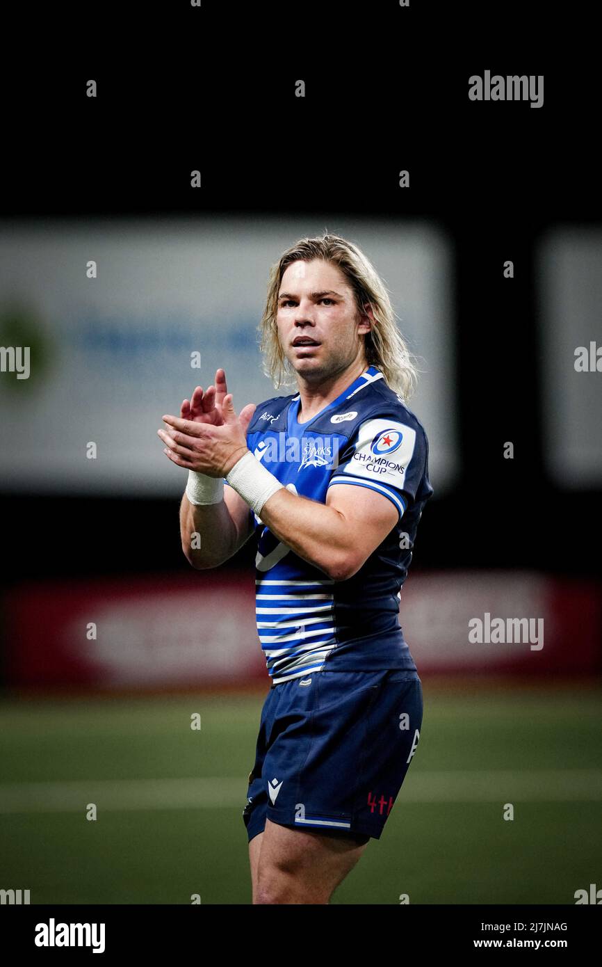 Sale’s Faf de Klerk during the rugby European Rugby Champions Cup ...