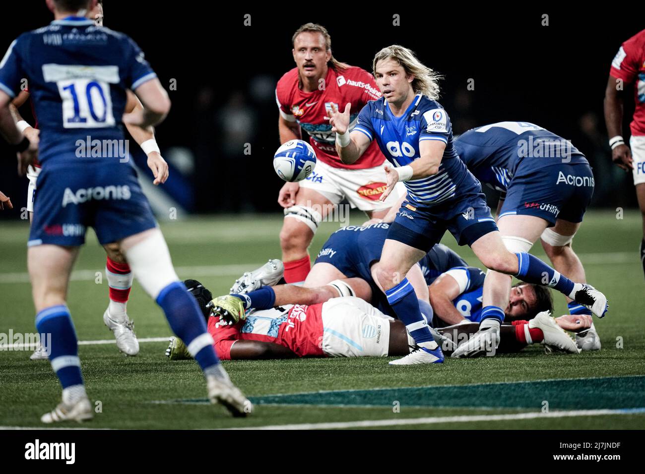 Sale’s Faf de Klerk during the rugby European Rugby Champions Cup Quarter-Final match between ...