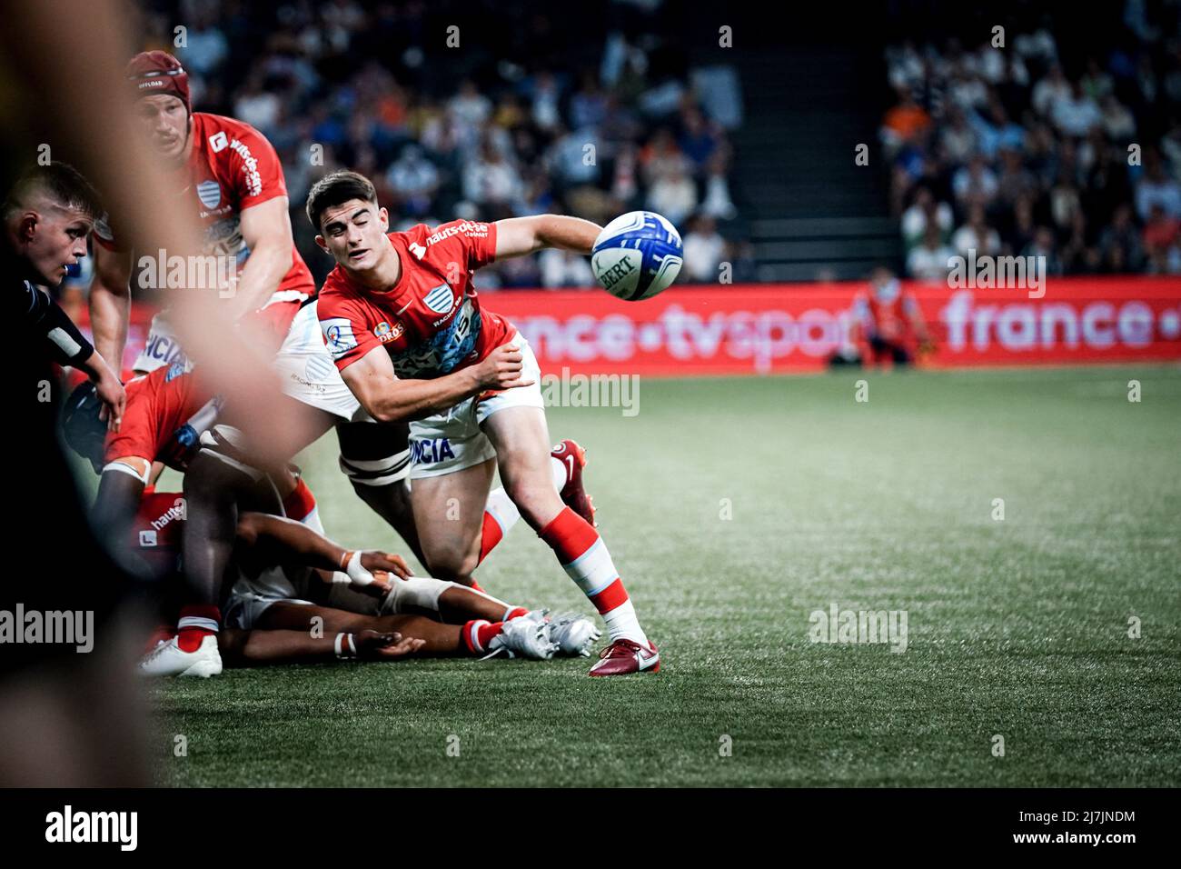 Nolan Le Garrec of Racing 92 during the rugby European Rugby Champions ...