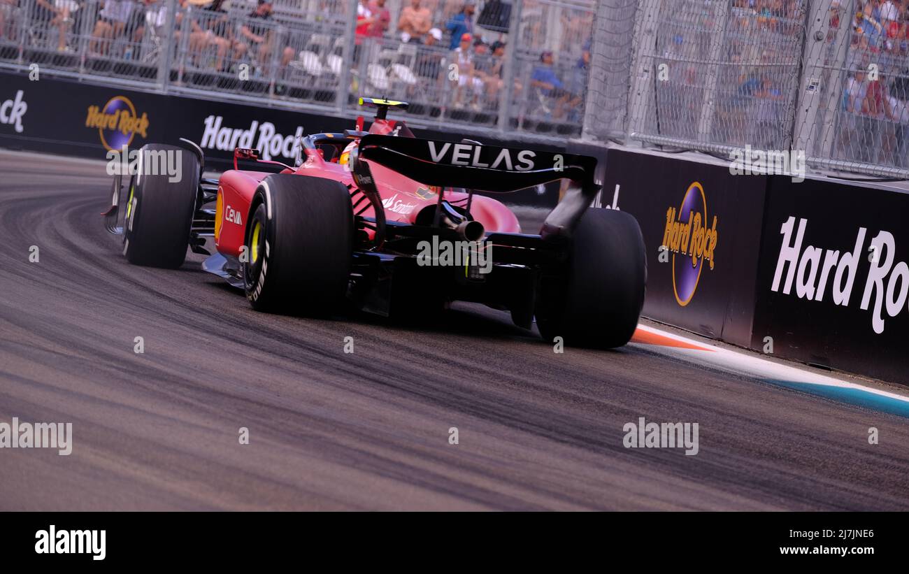 May 8th, 2022: Carlos Sainz, Team Ferrari driver #55 during the Formula ...