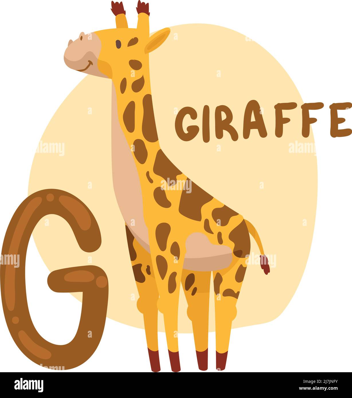 giraffe and g letter Stock Vector Image & Art - Alamy