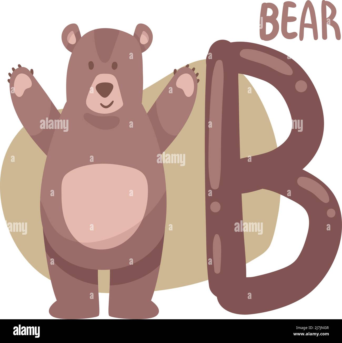 bear and b letter Stock Vector Image & Art - Alamy