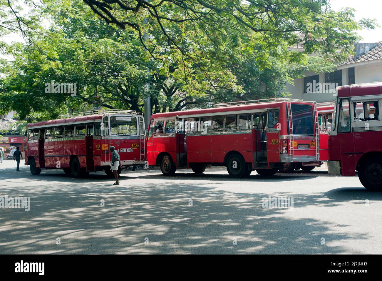 Local transport Bus stand at Mattancherry Kochi state Kerala India 02 ...