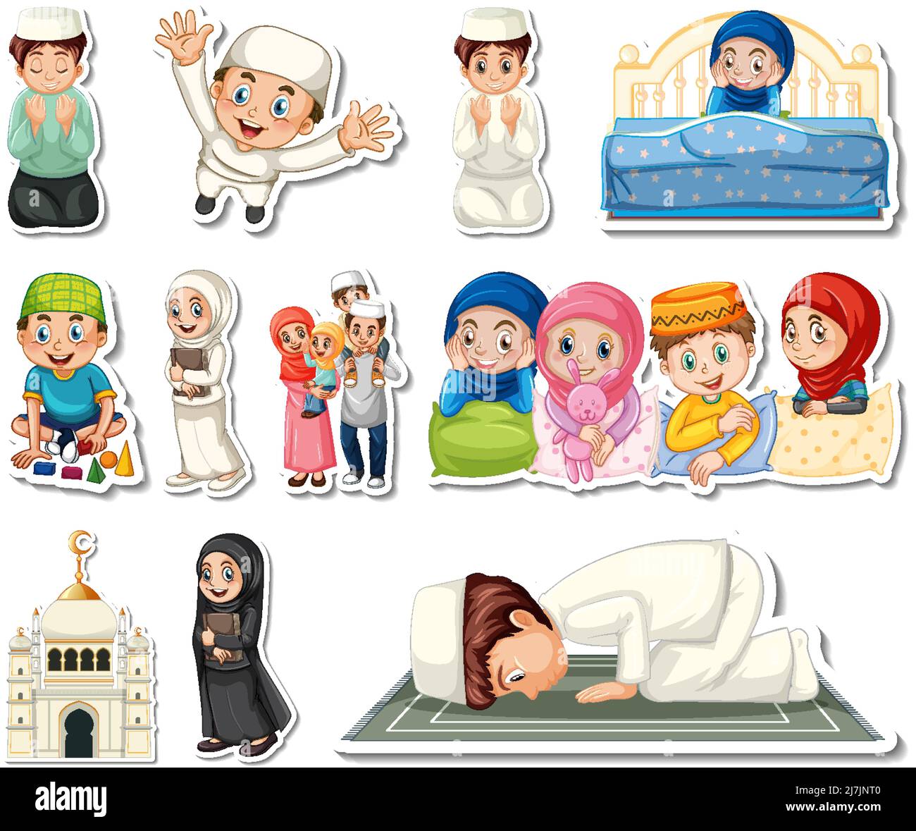 Islamic prayer symbols Cut Out Stock Images & Pictures - Alamy