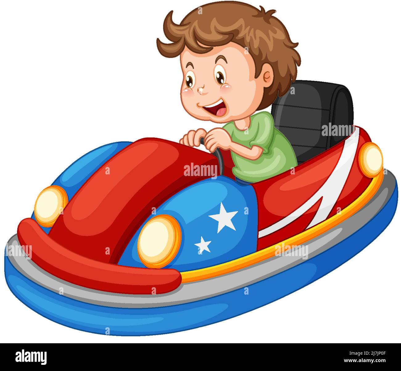 Children driving cars Stock Vector Images - Alamy