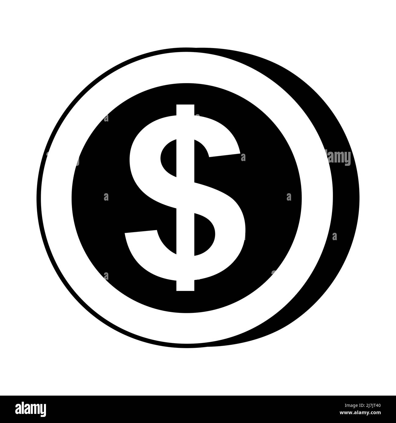 Icon dollar sign Casino Slot Machine shape. Gambling symbol, object ...