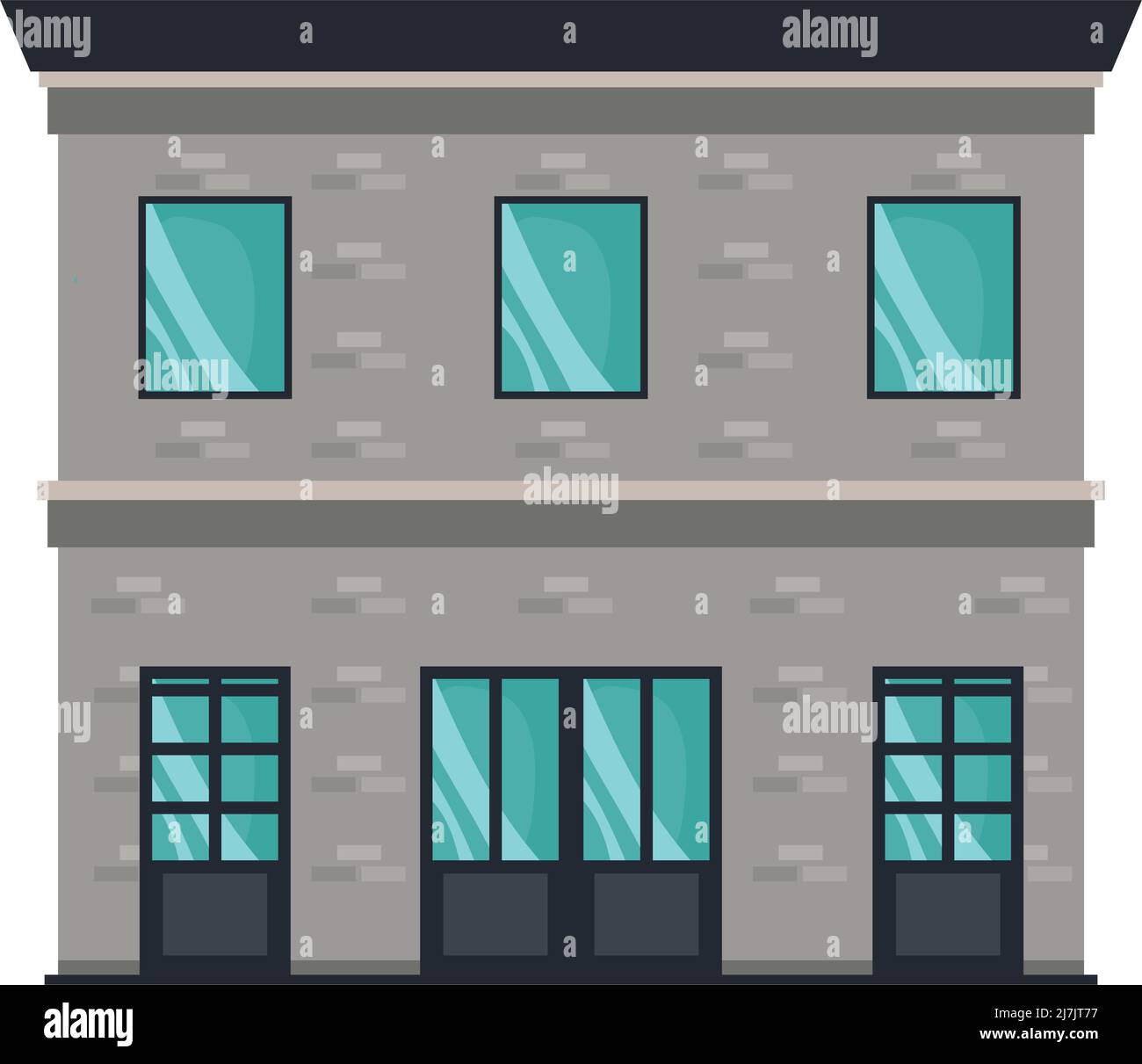 Gray apartment building Stock Vector Images - Alamy