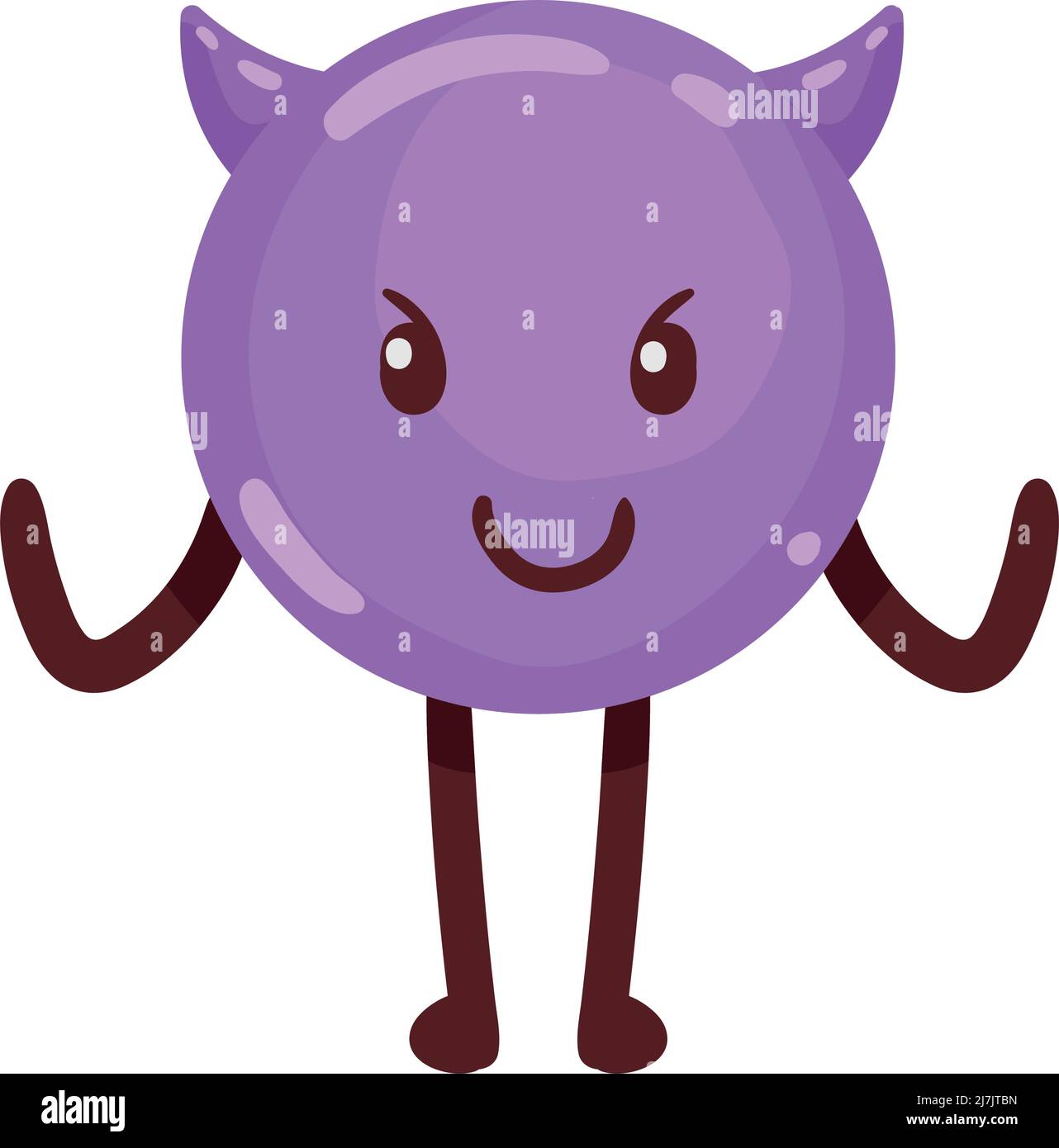 classic purple devil emoticon Stock Vector Image & Art - Alamy
