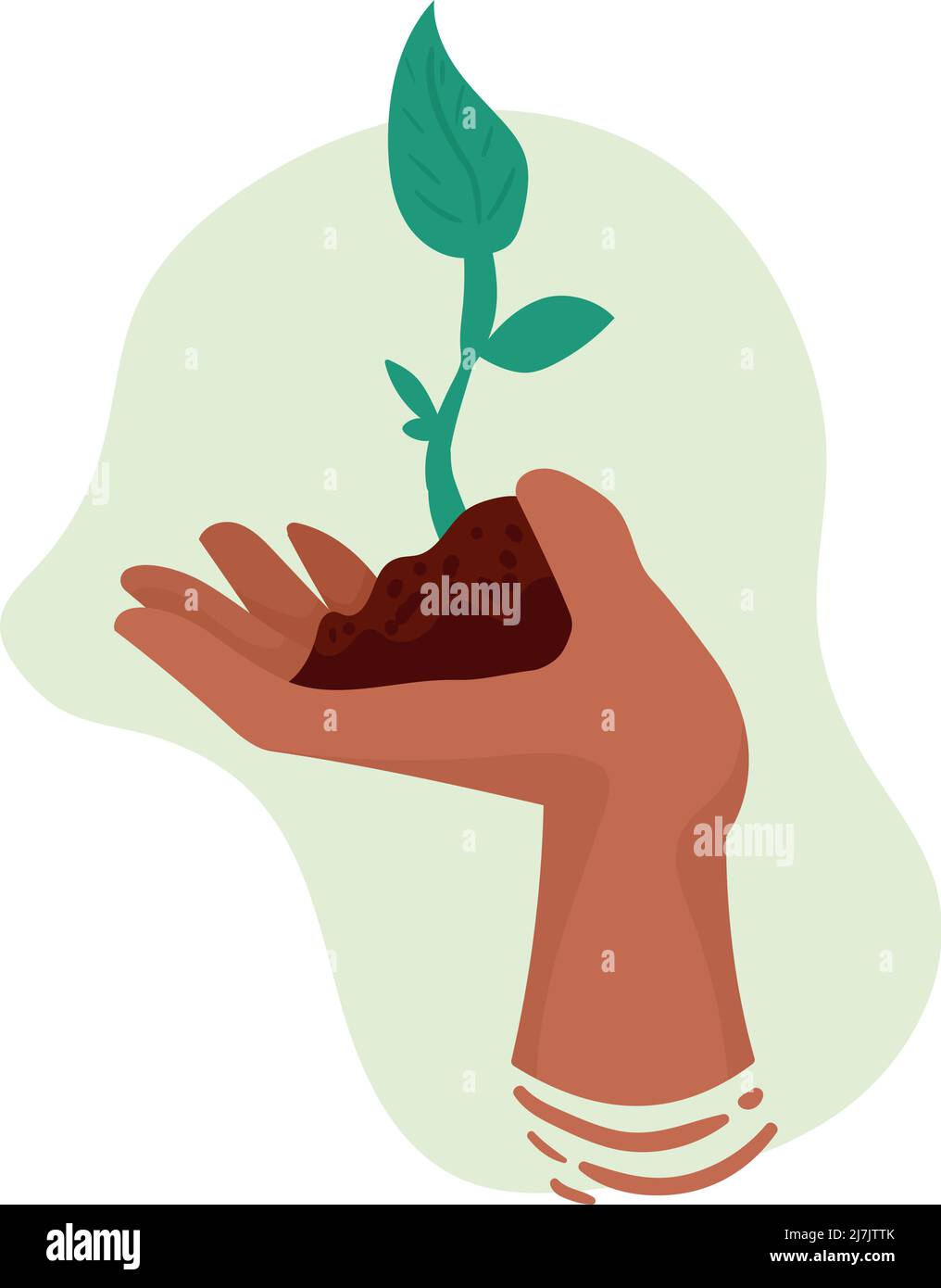 hand lifting plant Stock Vector Image & Art - Alamy