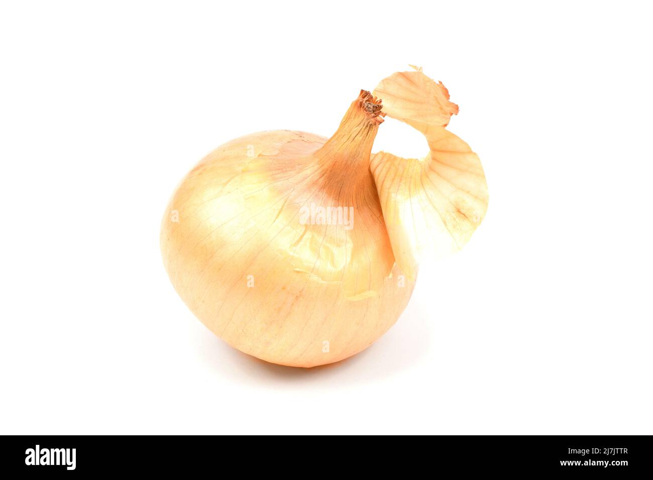 Yellow onion bulbs on white background. High resolution photo. Full ...