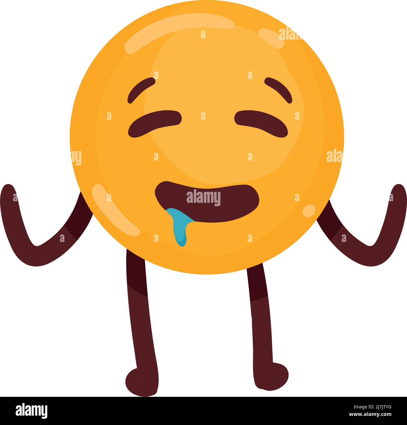 classic emoticon drooling Stock Vector Image & Art - Alamy