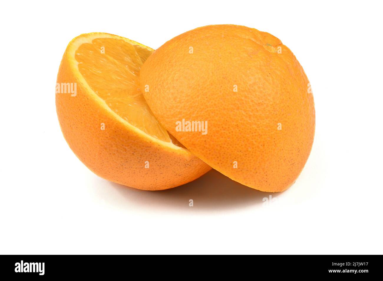Perfectly retouched orange isolated on white. High resolution photo ...