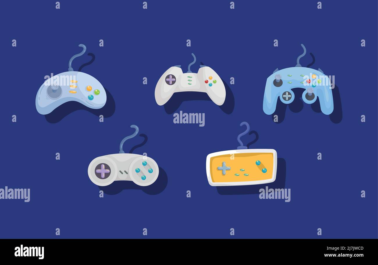 Video game gadgets devices Stock Vector Images - Alamy