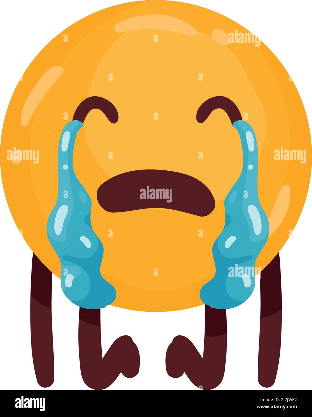 classic emoticon crying Stock Vector Image & Art - Alamy