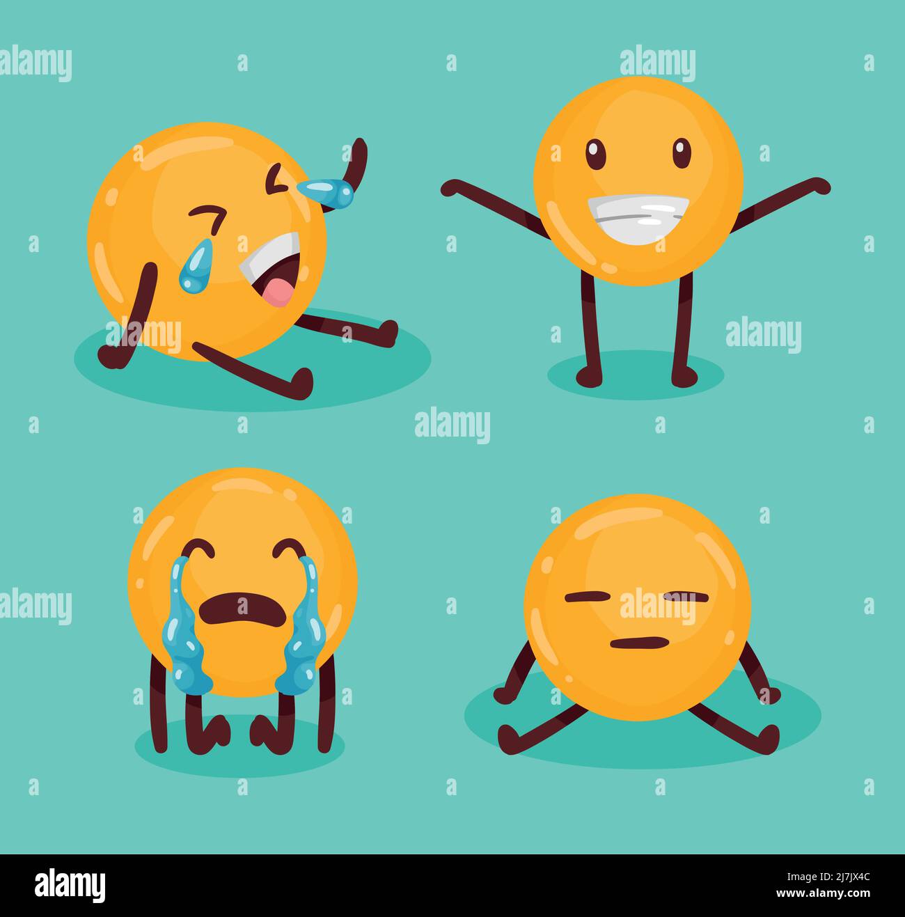four classic emoticons Stock Vector Image & Art - Alamy