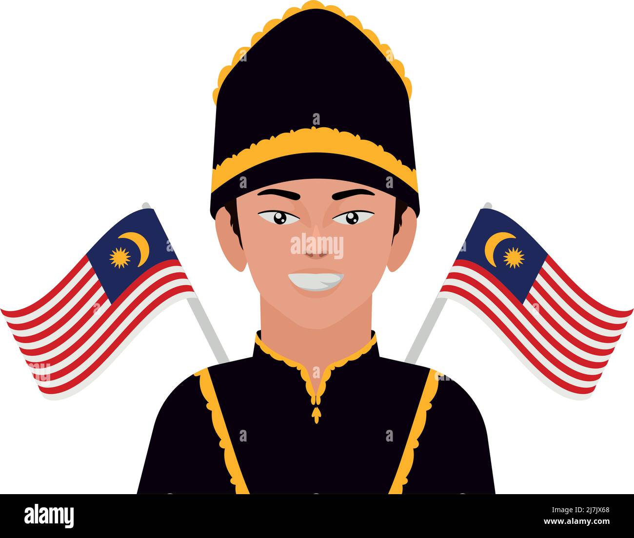 malayan soldier with flags Stock Vector Image & Art - Alamy