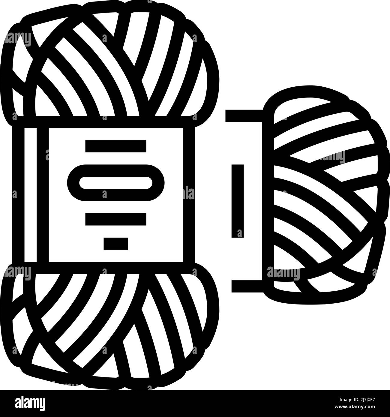 yarn wool line icon vector illustration Stock Vector Image & Art - Alamy