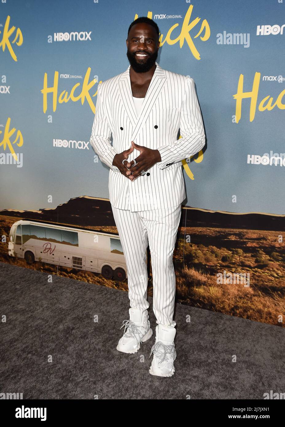 Terrence Terrell walking on the red carpet at the HBO Max "Hacks ...