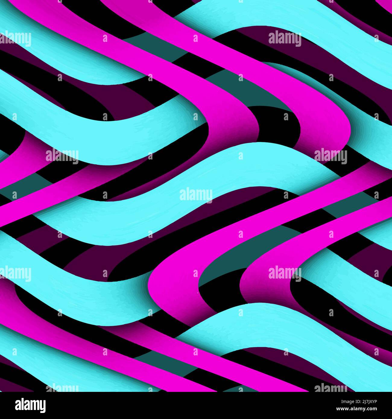 Bright multicolor curved lines background. Shiny wavy pattern Stock ...