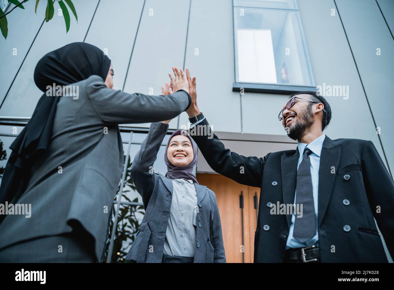 muslim business teamwork Join Hands Support Together showing unity ...