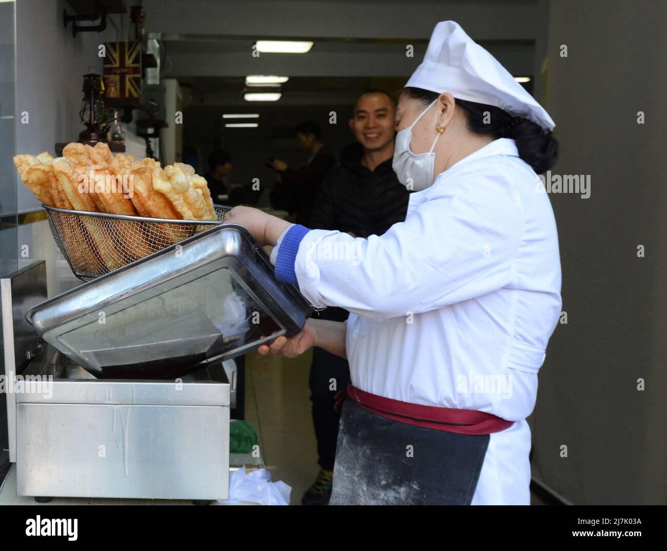 Chinese fried bread - Youtiao sold in almost every neighborhood in ...